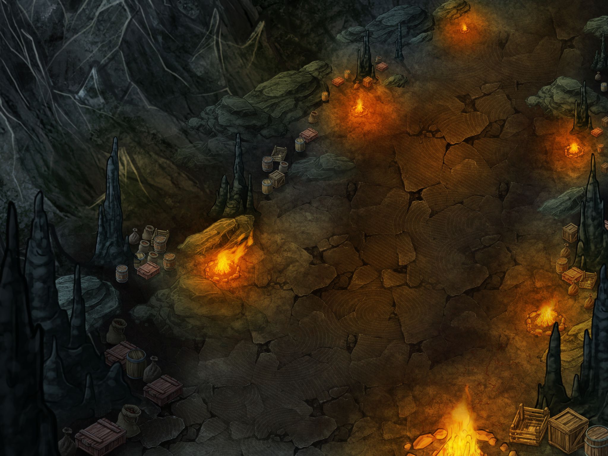 Cave tunnel | Inkarnate - Create Fantasy Maps Online