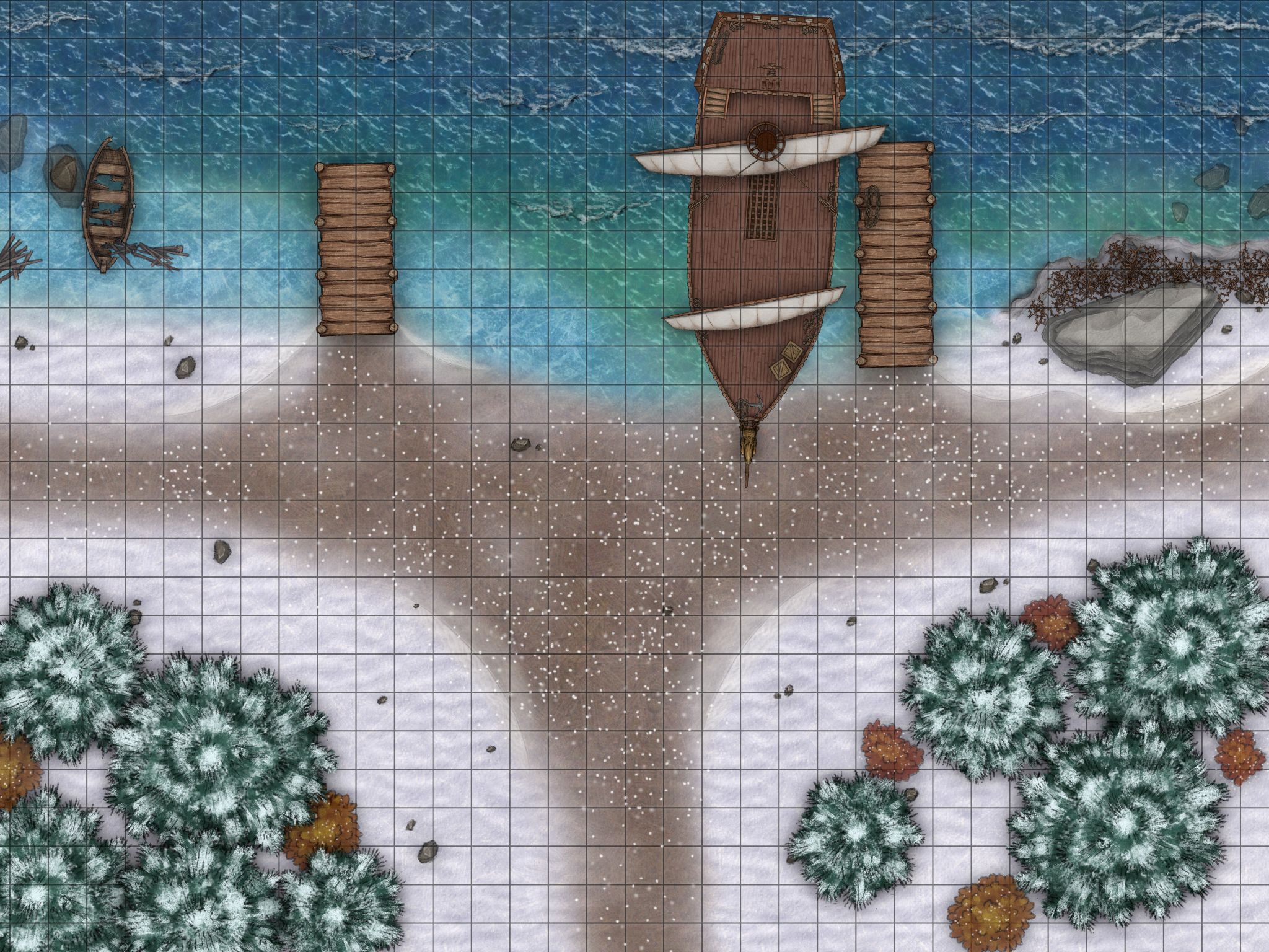 Winter Coast | Inkarnate - Create Fantasy Maps Online
