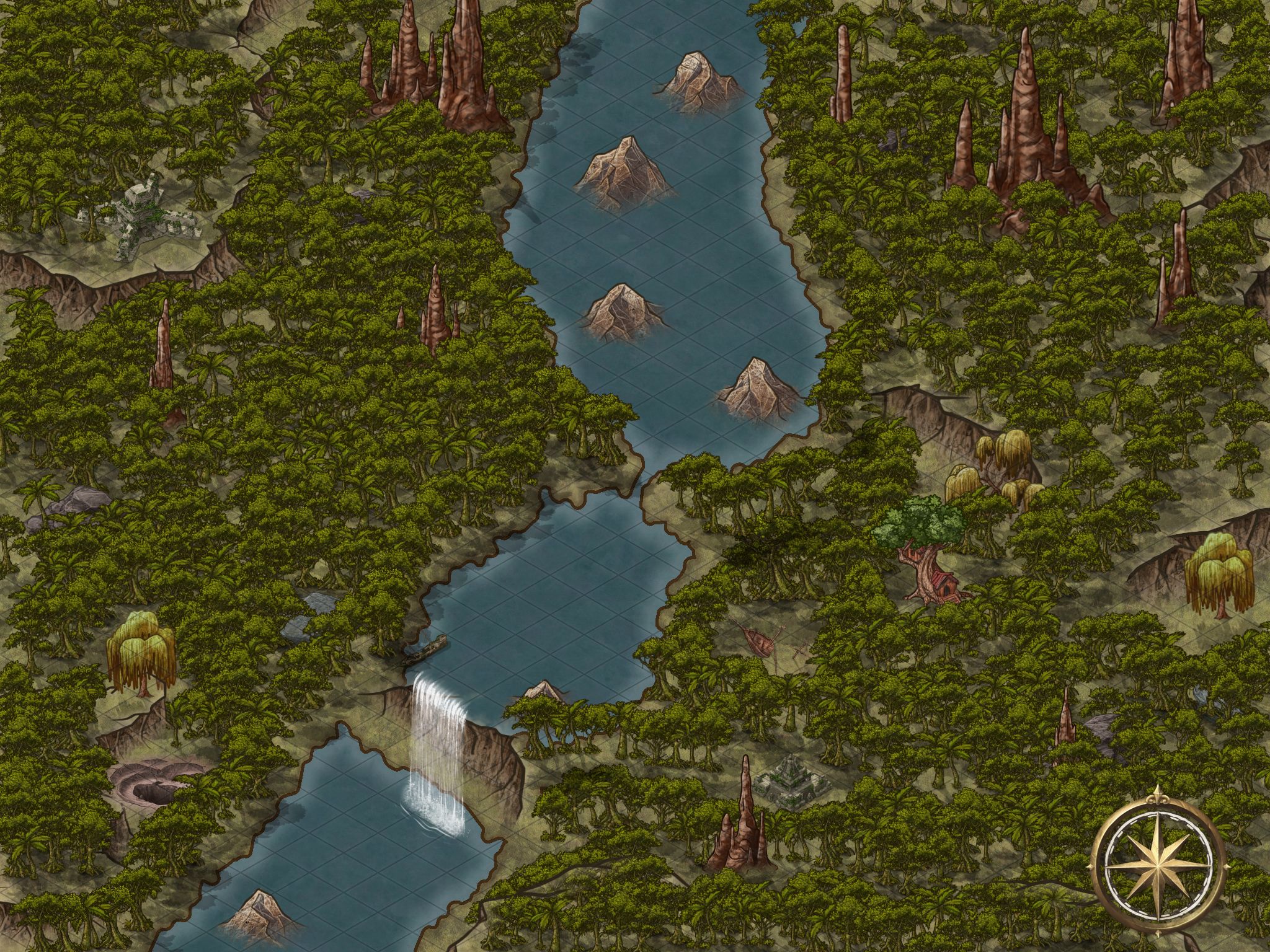 Jungle Scene | Inkarnate - Create Fantasy Maps Online