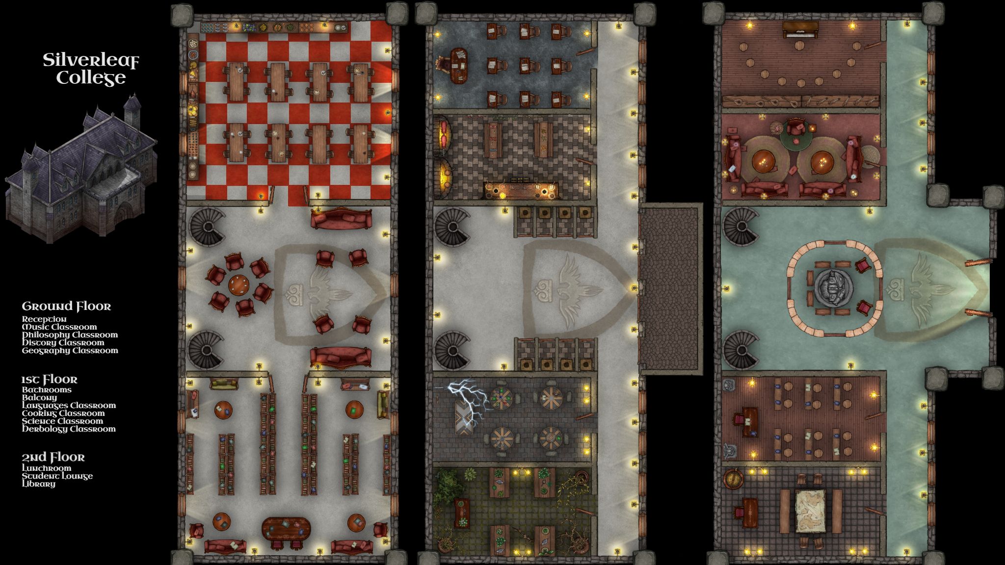 Silverleaf College | Inkarnate - Create Fantasy Maps Online