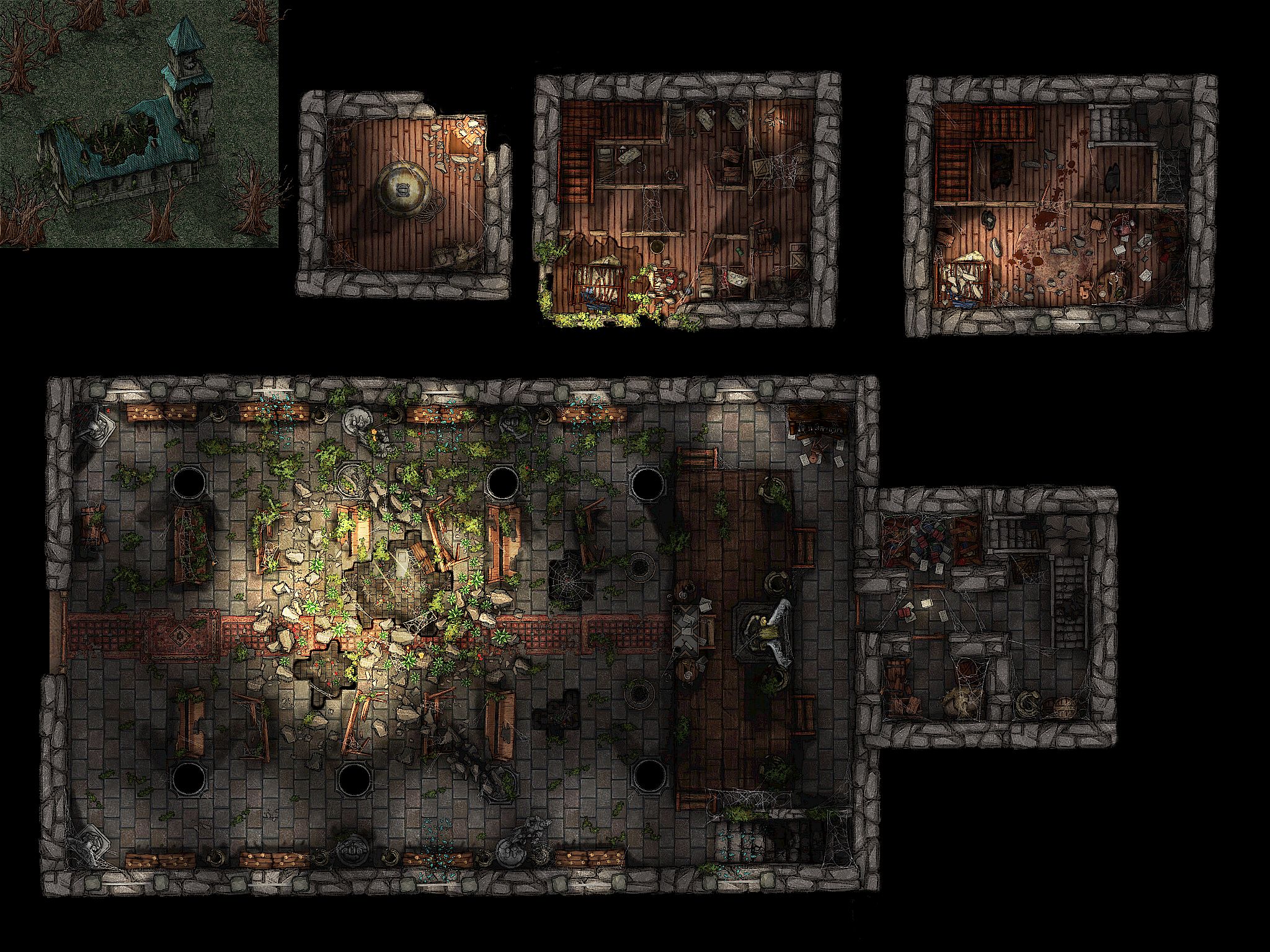 The Forgotten Church | Inkarnate - Create Fantasy Maps Online