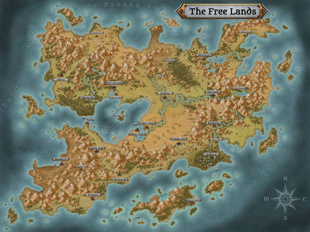 The Free Lands | Inkarnate - Create Fantasy Maps Online