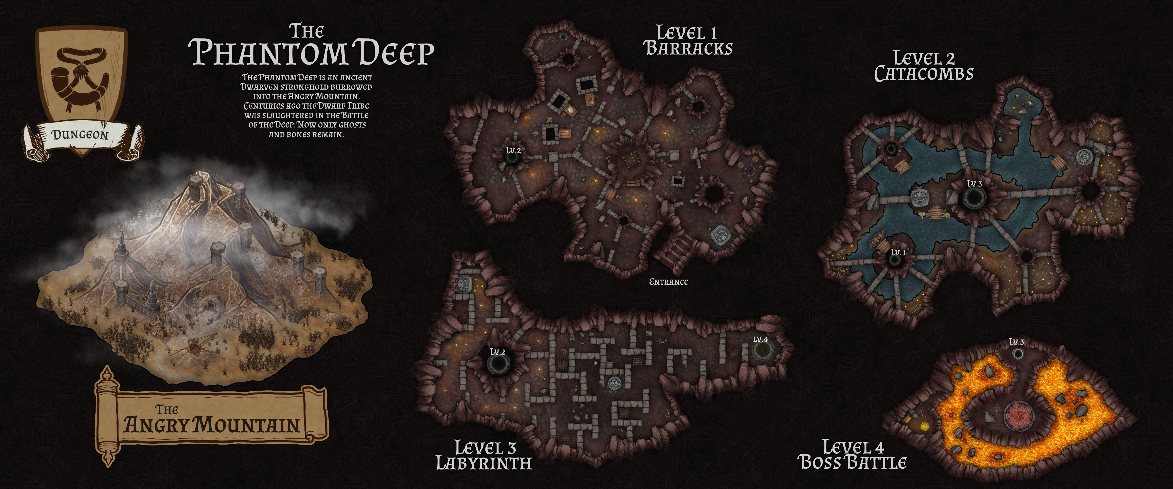 The Phantom Deep Encounter | Inkarnate - Create Fantasy Maps Online