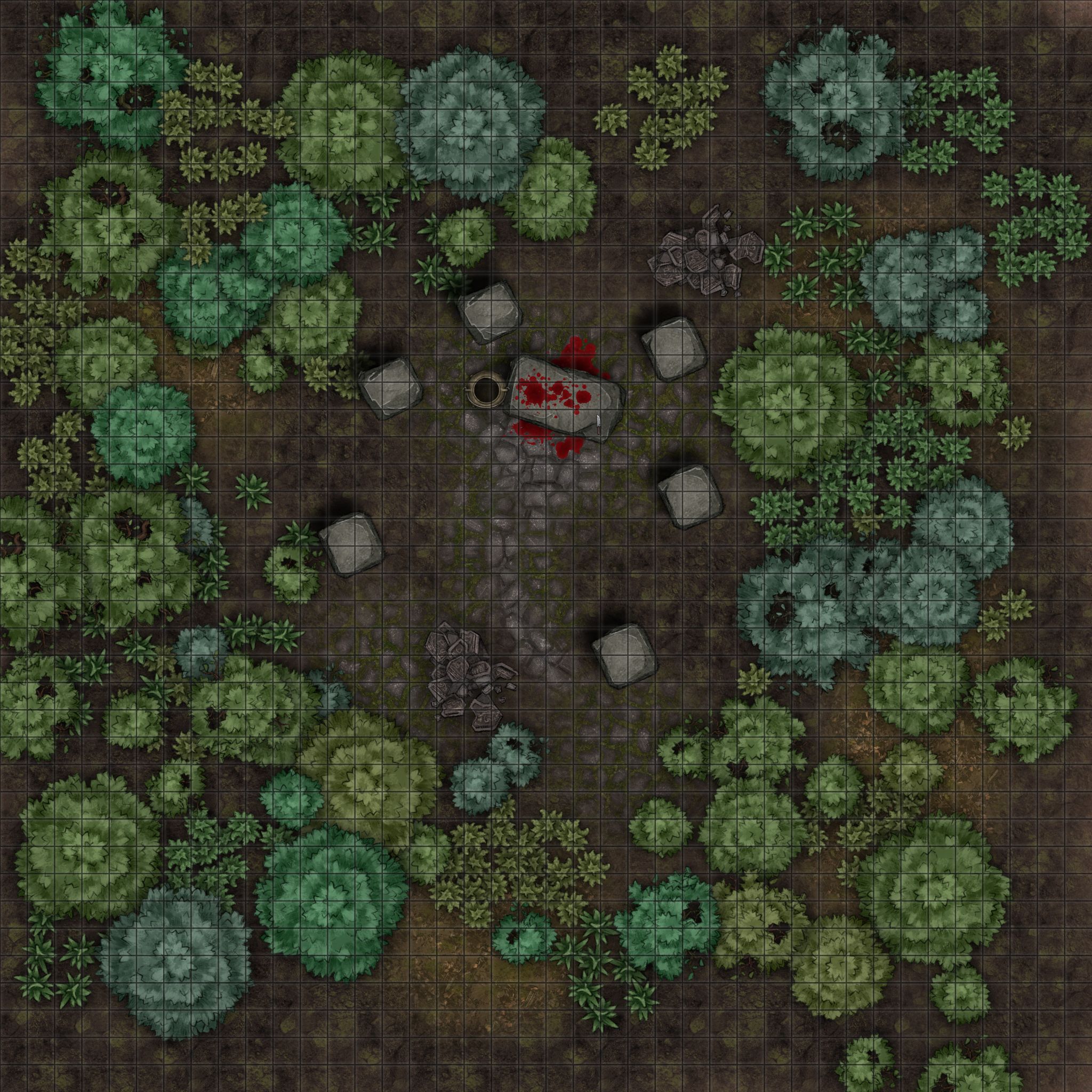 Stone Circle Forest | Inkarnate - Create Fantasy Maps Online