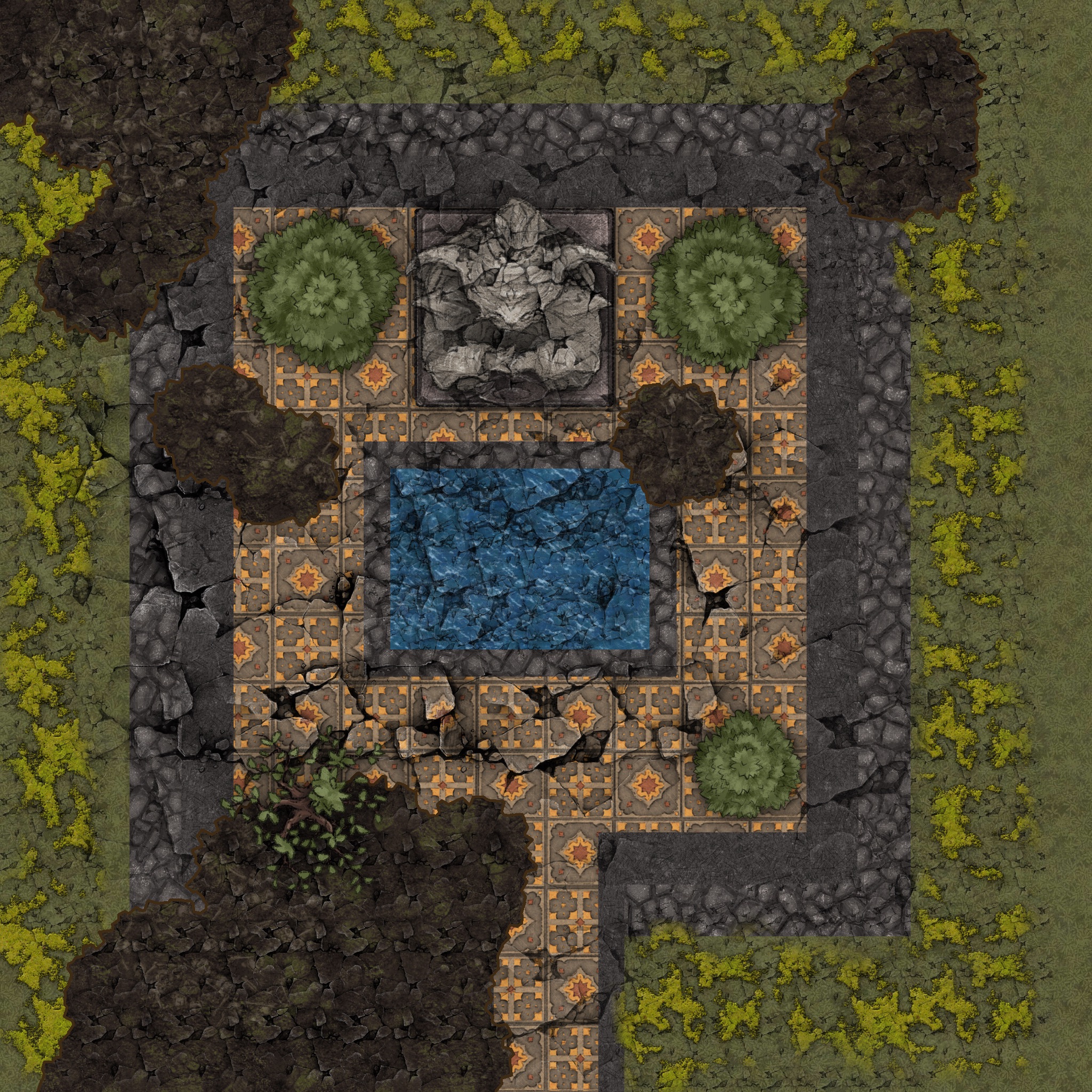 Garden Over Mass Grave | Inkarnate - Create Fantasy Maps Online