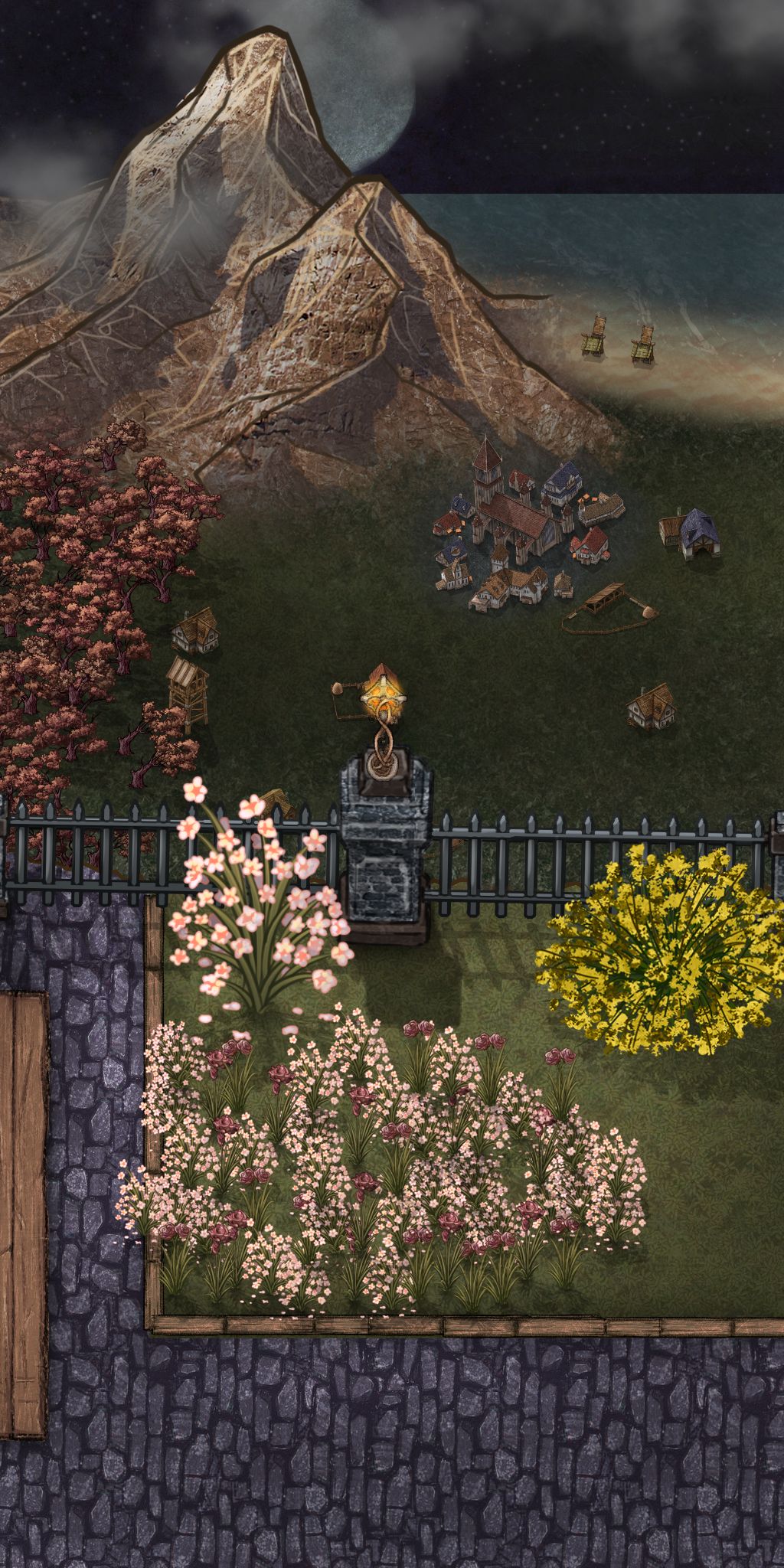 Overlook of a Seaside City | Inkarnate - Create Fantasy Maps Online