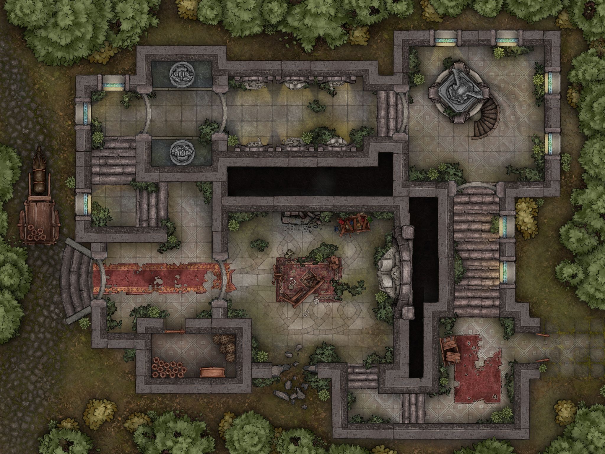 The Abandoned Monastery | Inkarnate - Create Fantasy Maps Online