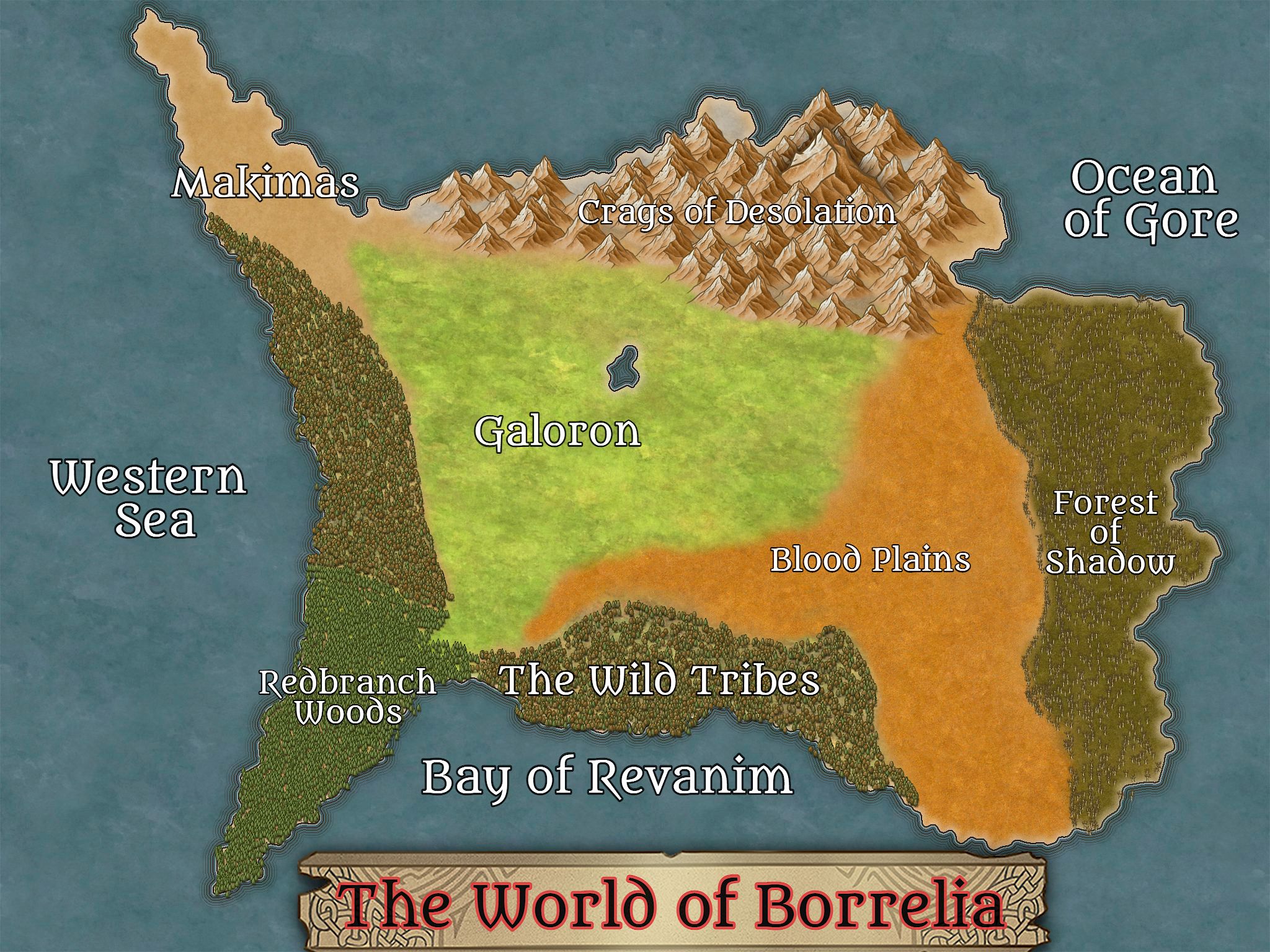 The World of Borrelia | Inkarnate - Create Fantasy Maps Online