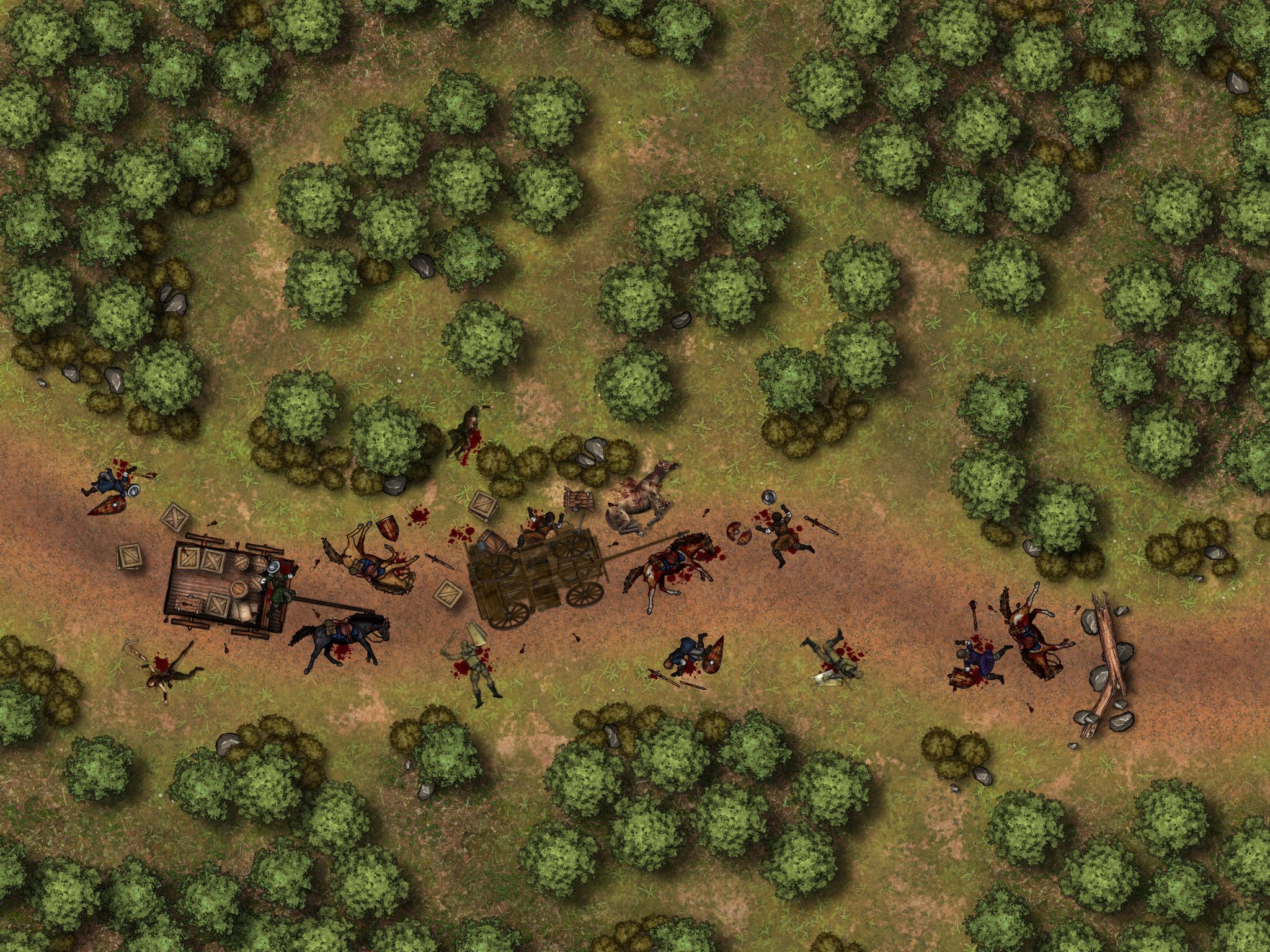 Caravan ambush | Inkarnate - Create Fantasy Maps Online