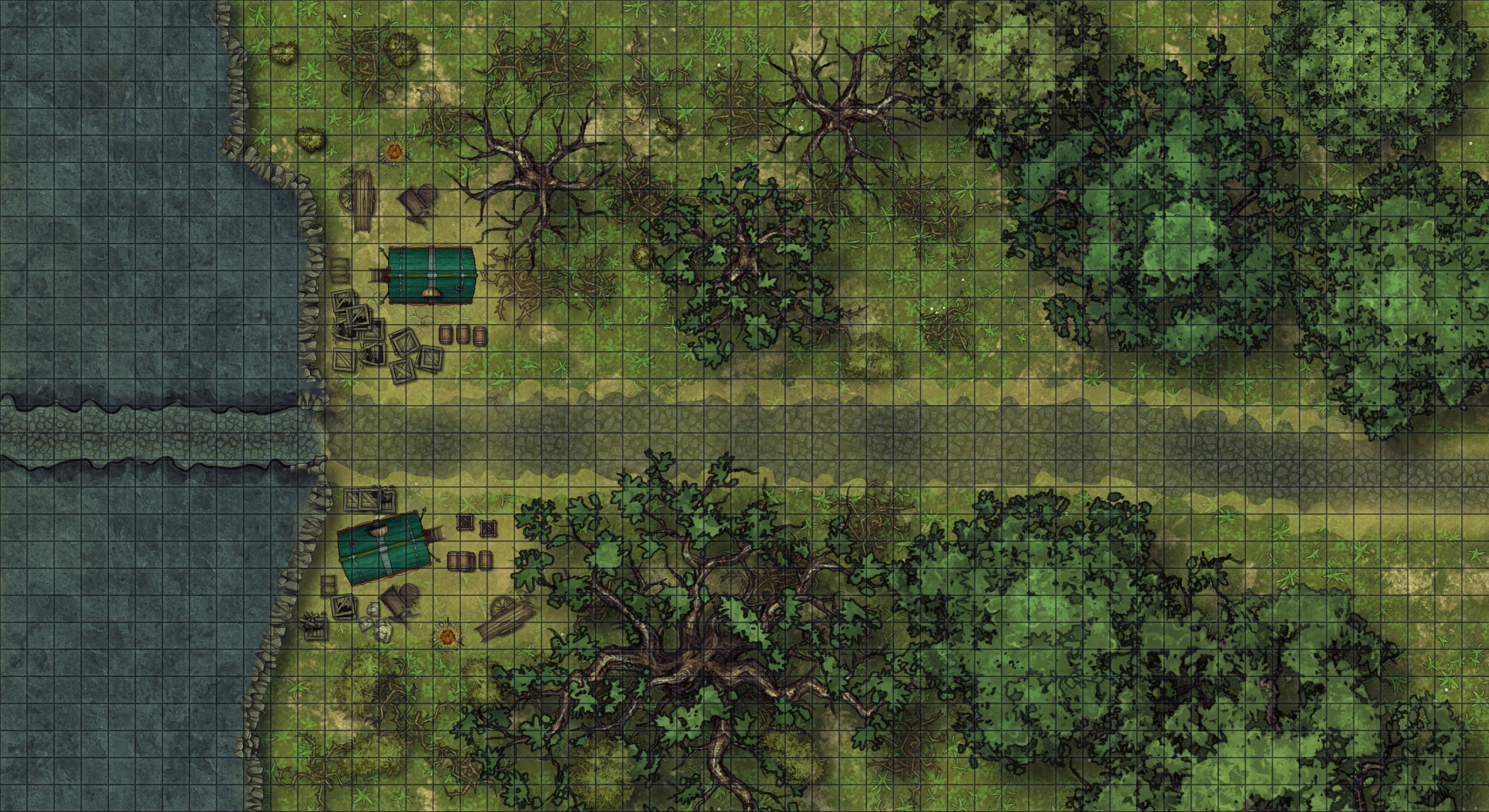 Outside Ruined Moathouse | Inkarnate - Create Fantasy Maps Online