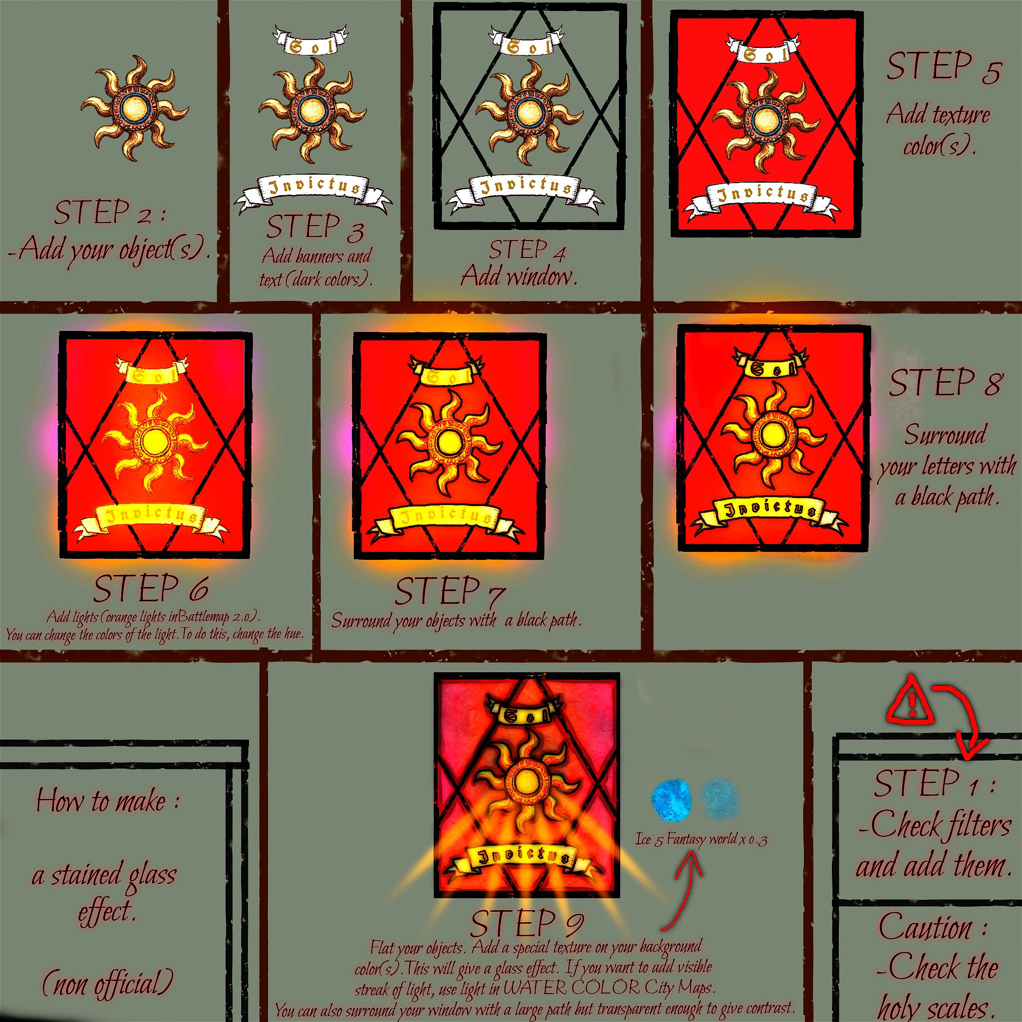 Guide - Stained glass | Inkarnate - Create Fantasy Maps Online