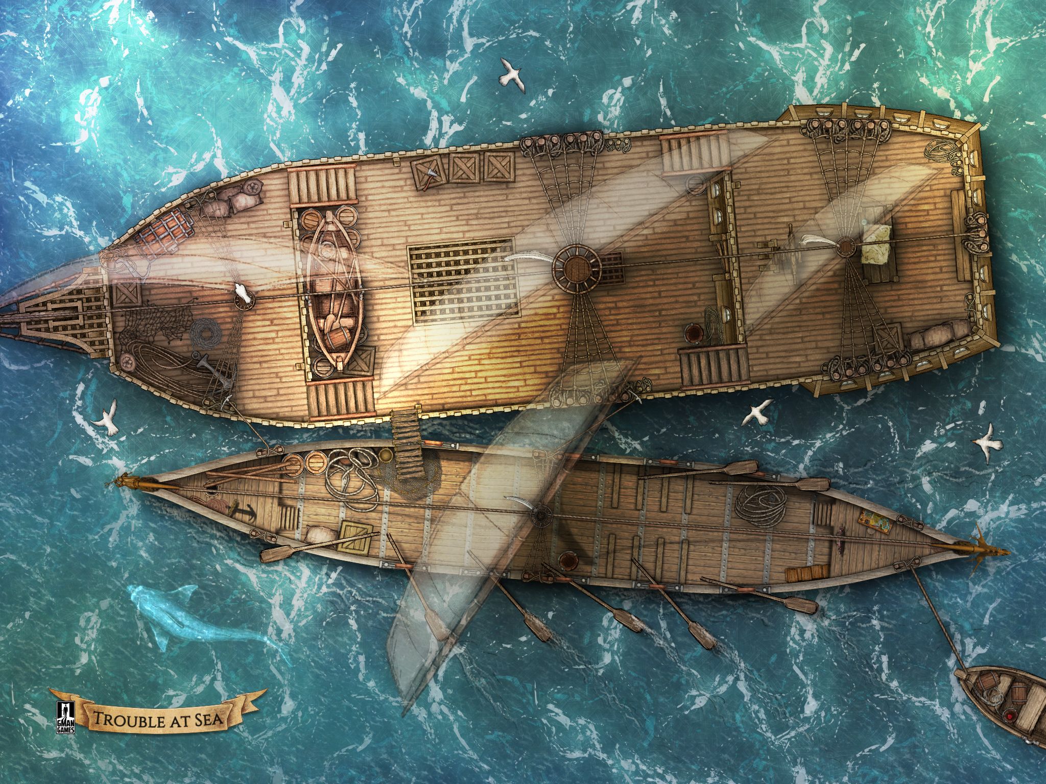 Trouble at Sea | Inkarnate - Create Fantasy Maps Online