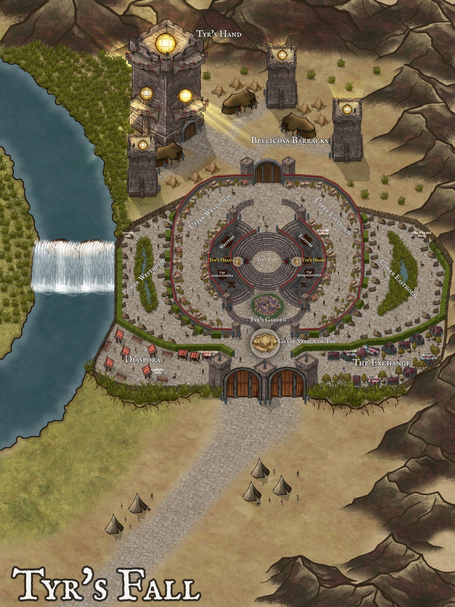 Tyr's Fall | Inkarnate - Create Fantasy Maps Online