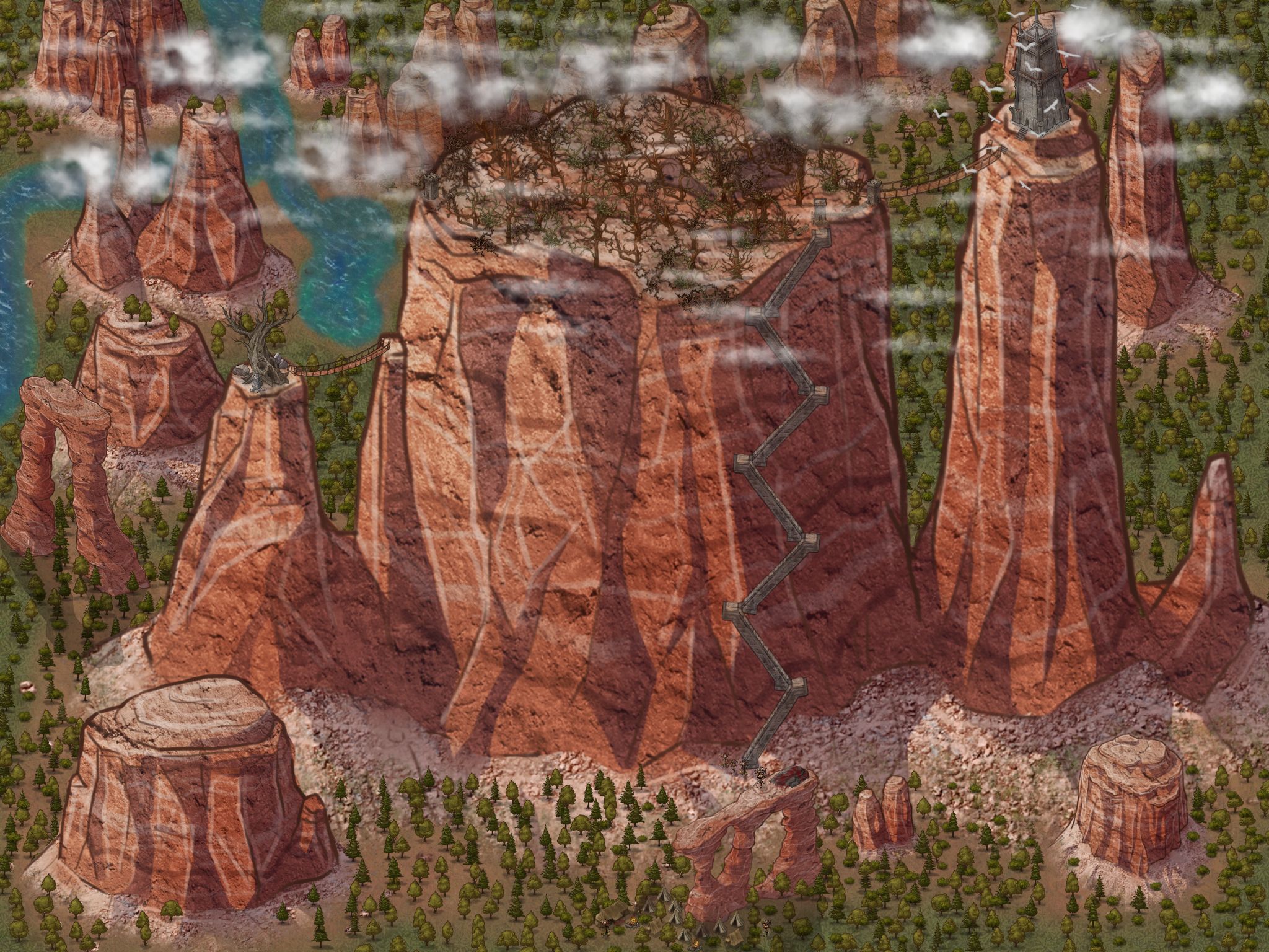 The Blighted Rocks | Inkarnate - Create Fantasy Maps Online