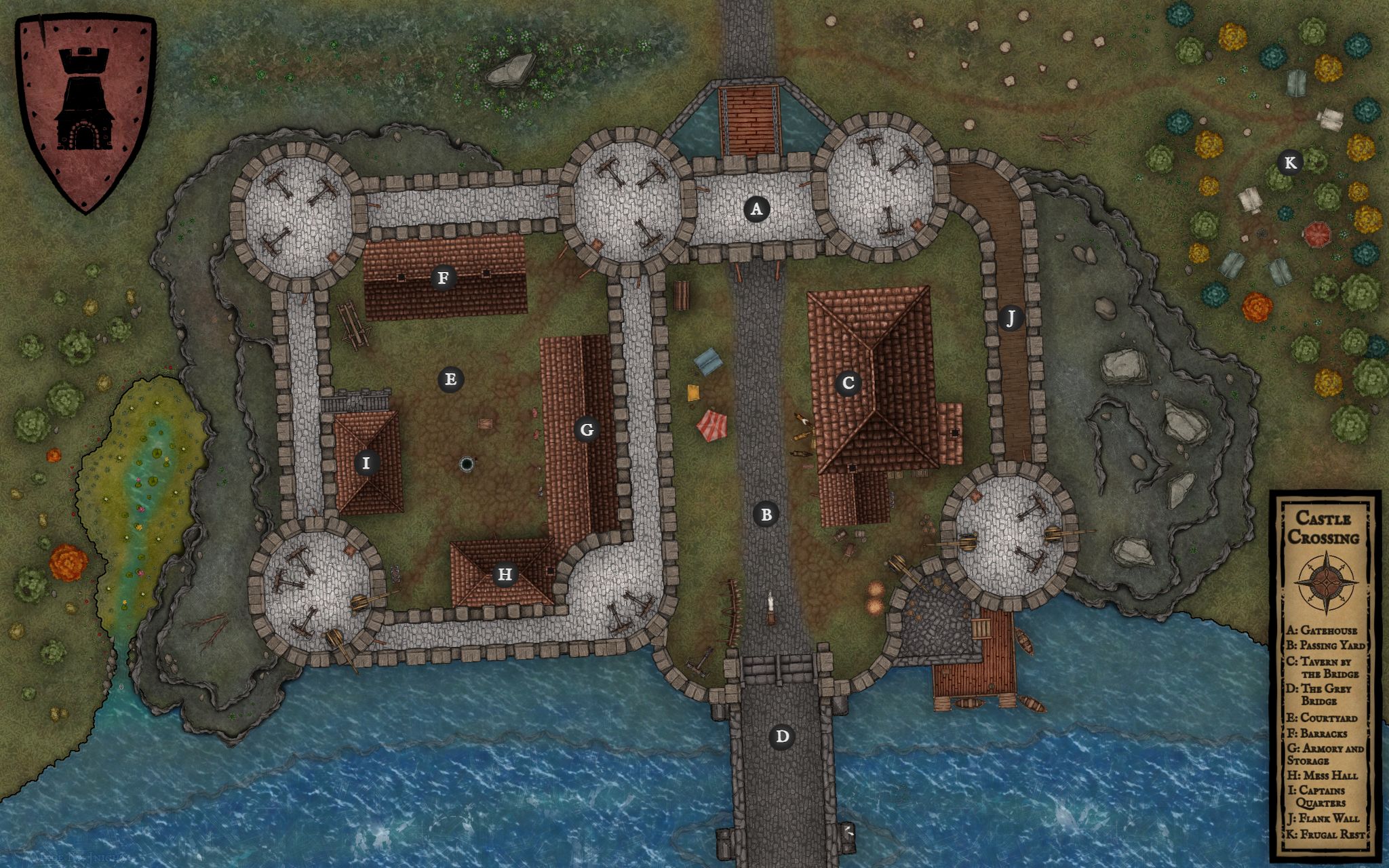 Castle Crossing - Outside | Inkarnate - Create Fantasy Maps Online