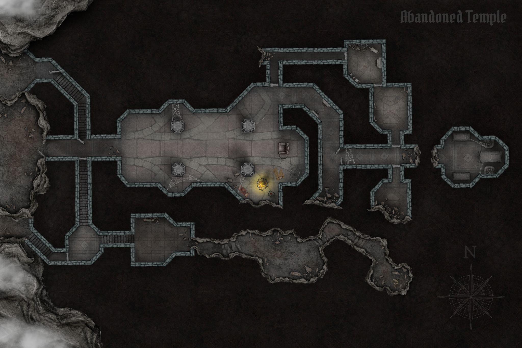 Abandoned Temple | Inkarnate - Create Fantasy Maps Online
