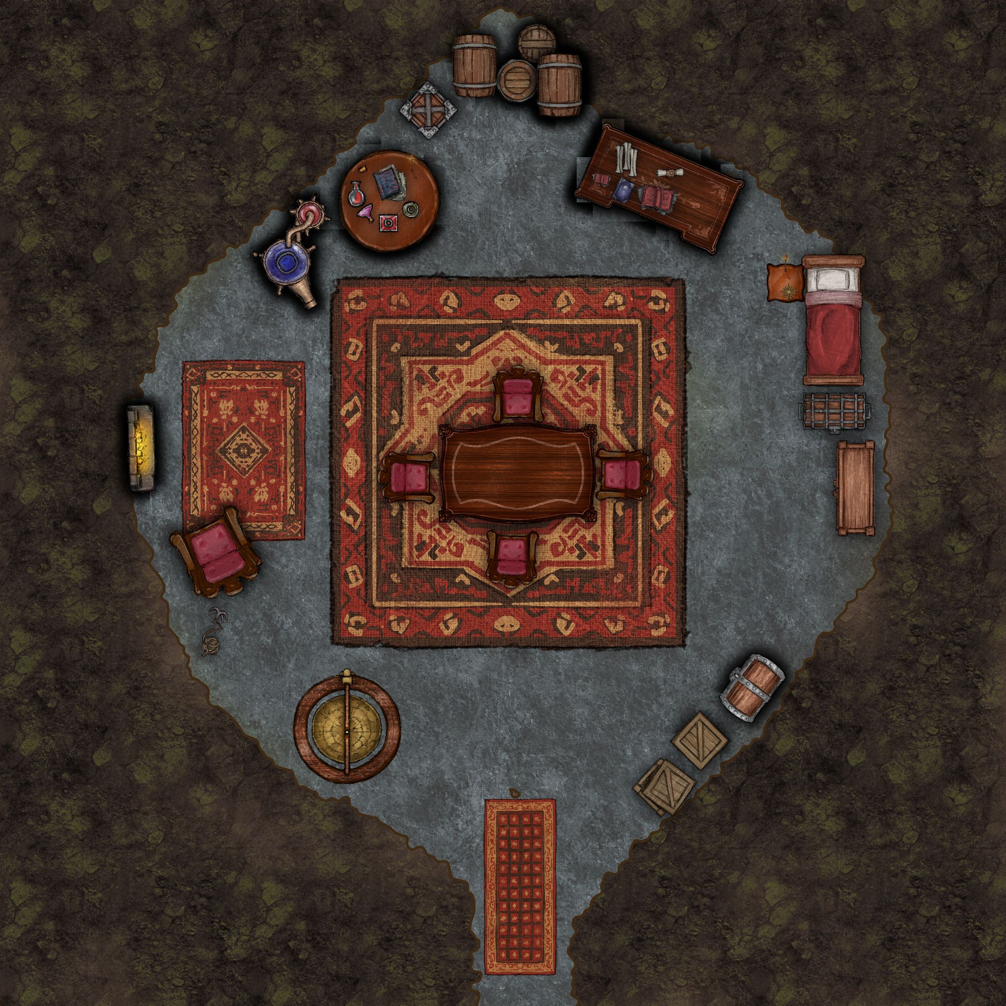 Wizard's cavern home | Inkarnate - Create Fantasy Maps Online