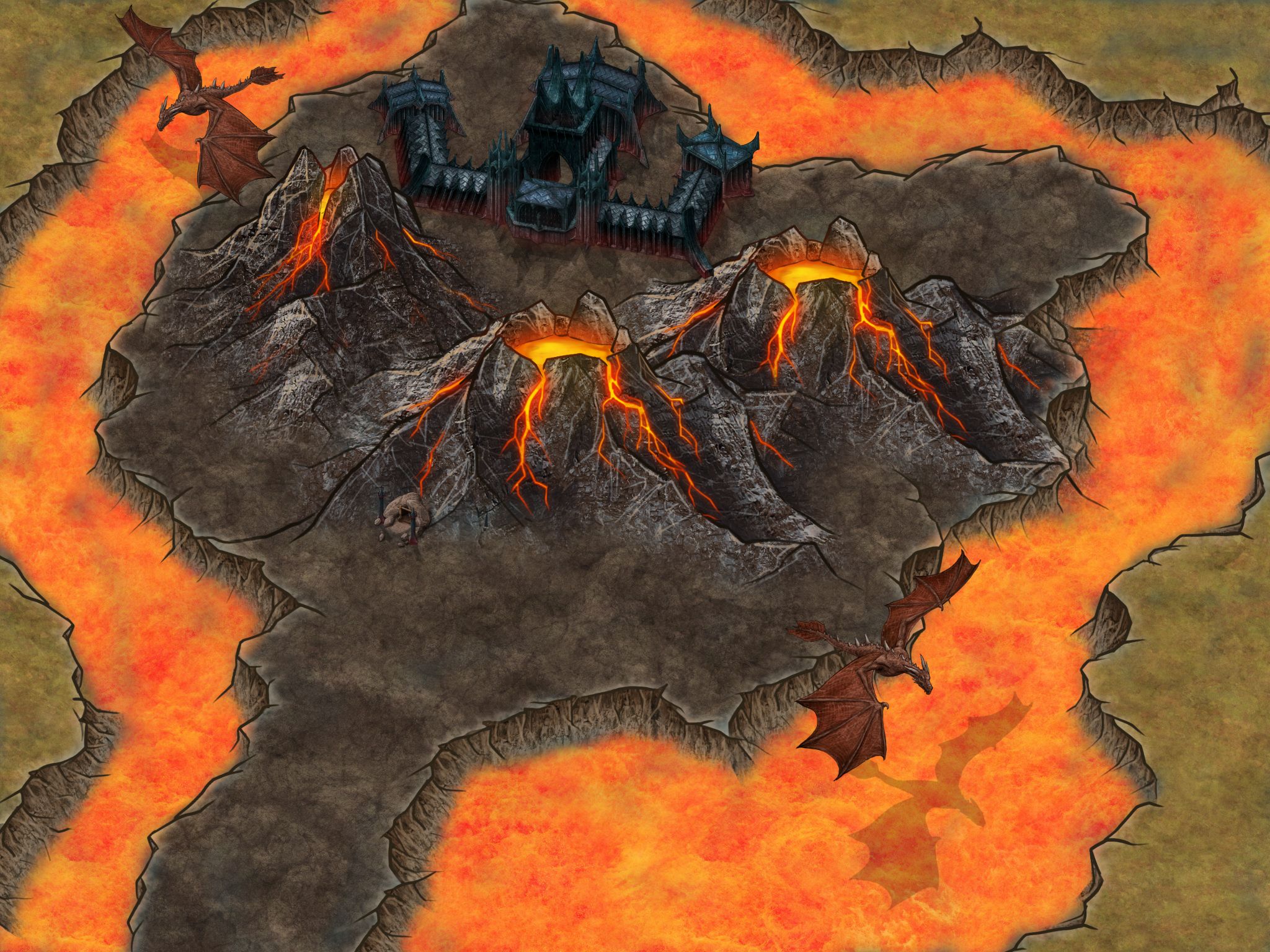 lava river | Inkarnate - Create Fantasy Maps Online