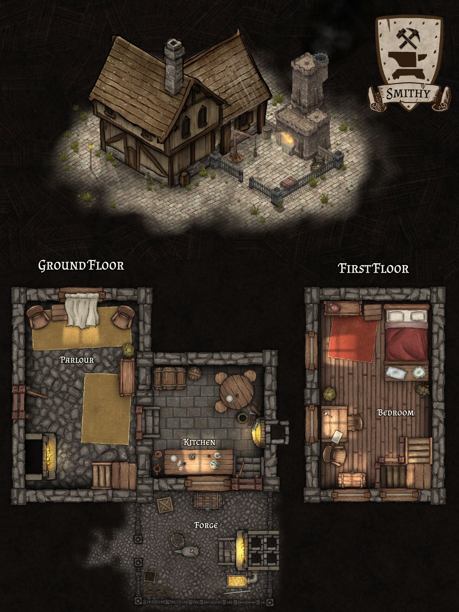 Smithy Encounter | Inkarnate - Create Fantasy Maps Online
