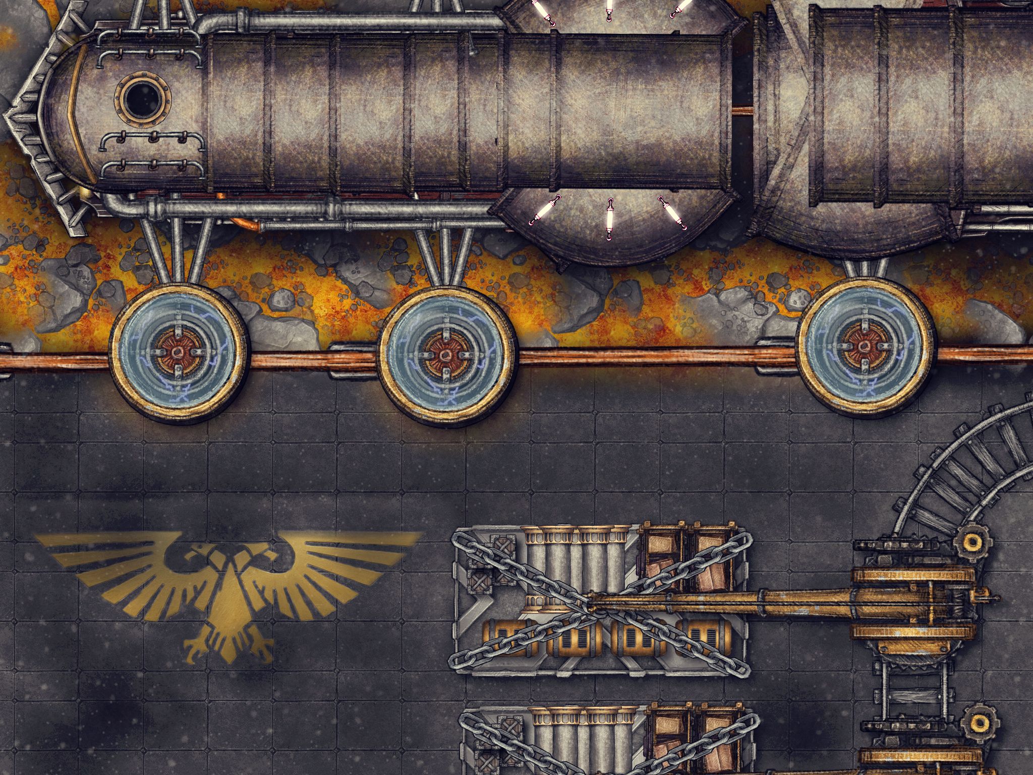 Imperial train Warhammer 40k | Inkarnate - Create Fantasy Maps Online