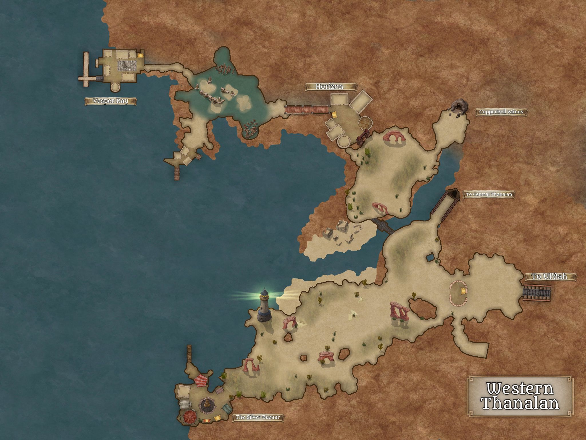 Western Thanalan | Inkarnate - Create Fantasy Maps Online