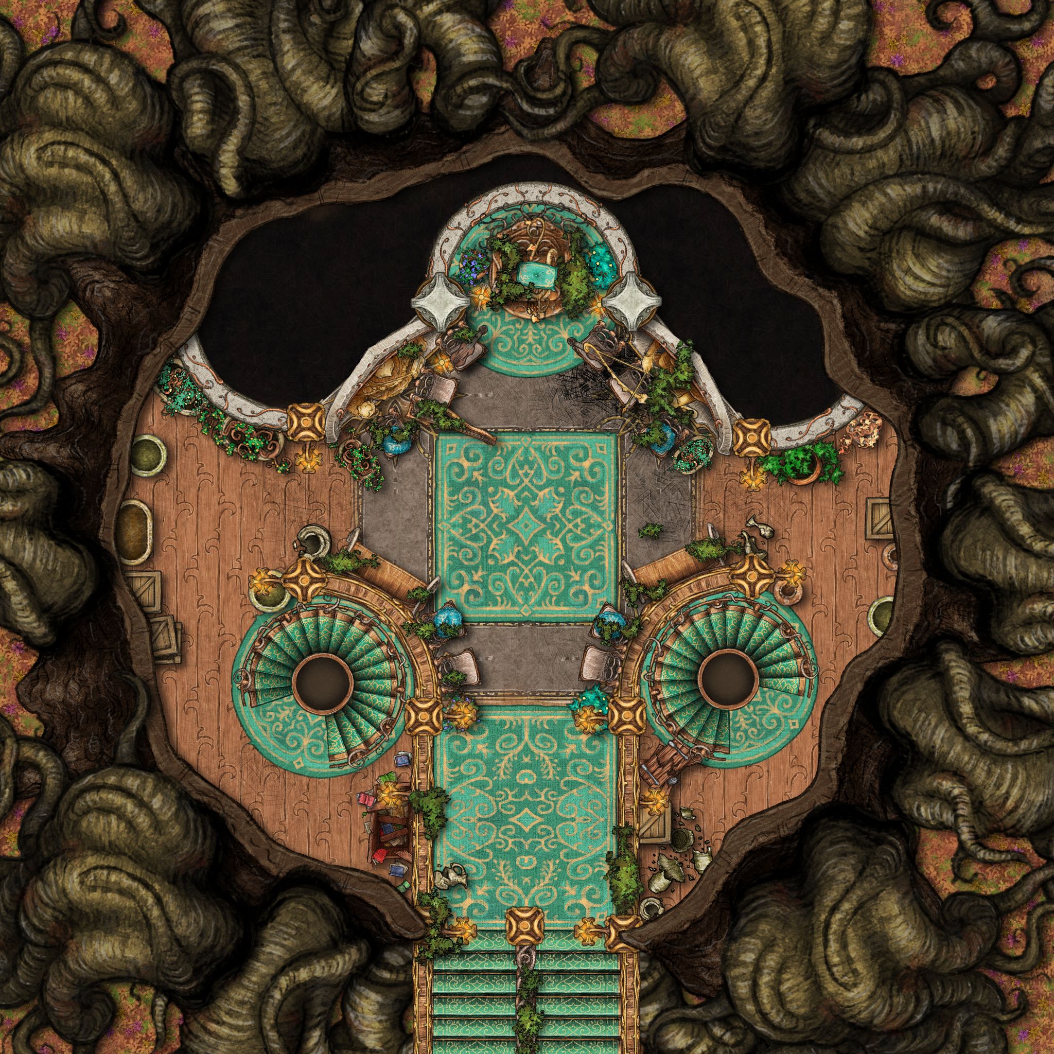 Ruins / Elven Tree #2 / Throne room | Inkarnate - Create Fantasy Maps ...