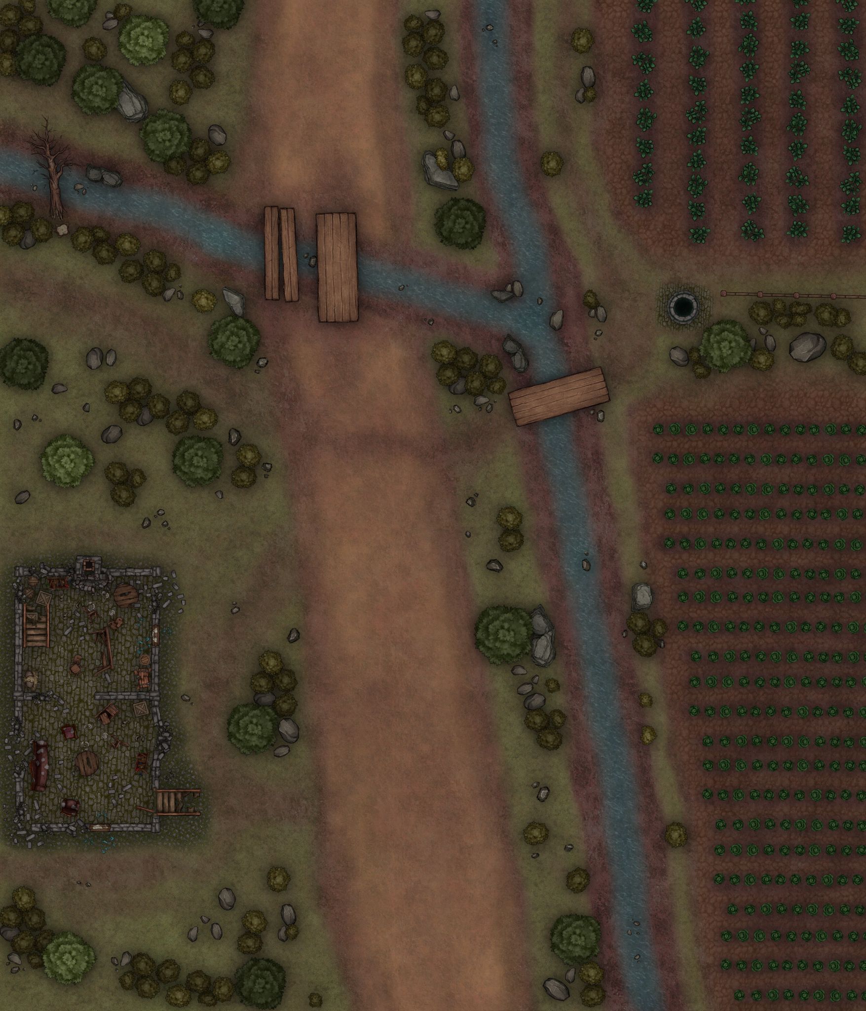 Farm track road | Inkarnate - Create Fantasy Maps Online