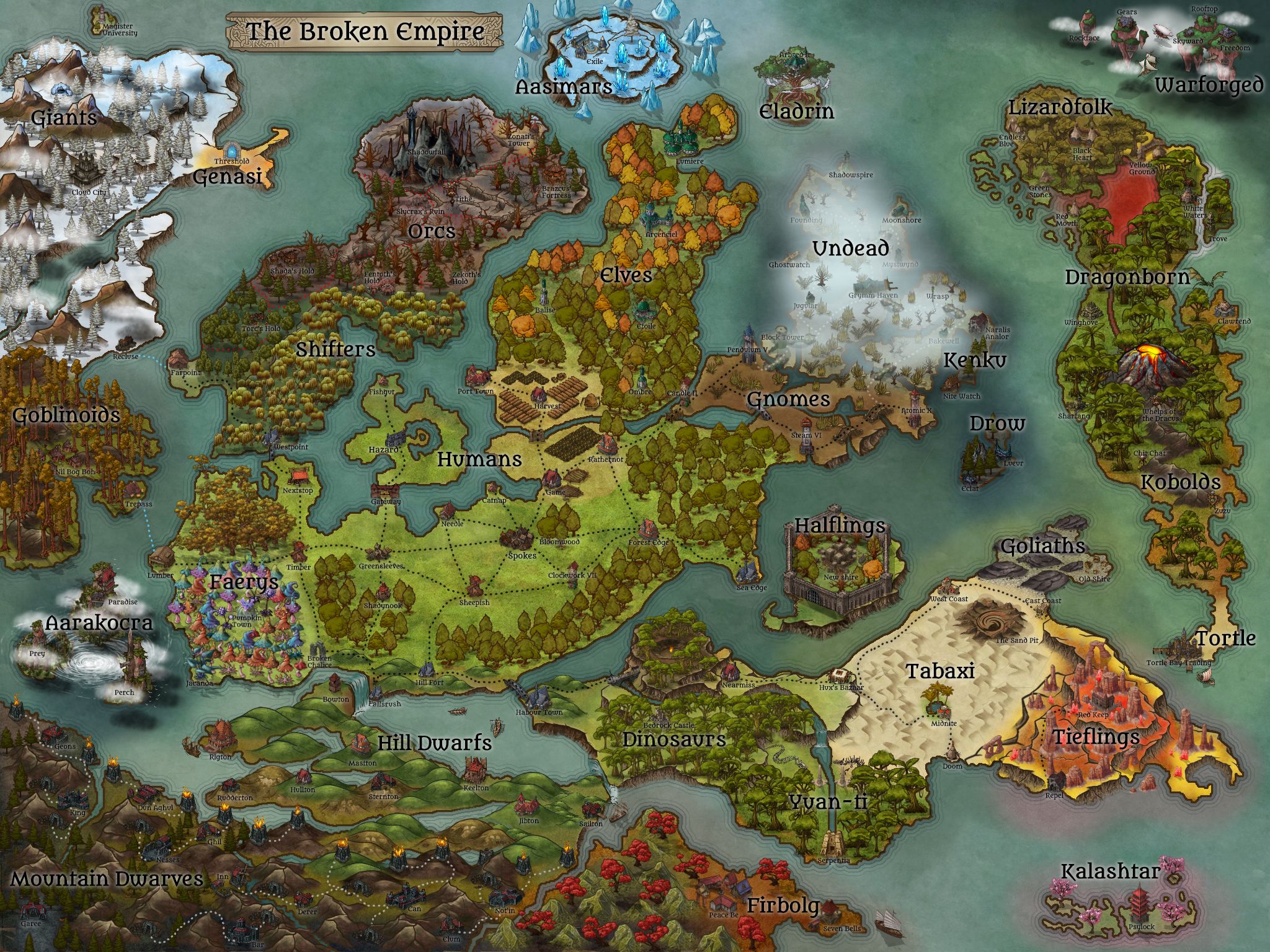 Map of the Broken Empire (copy) | Inkarnate - Create Fantasy Maps Online