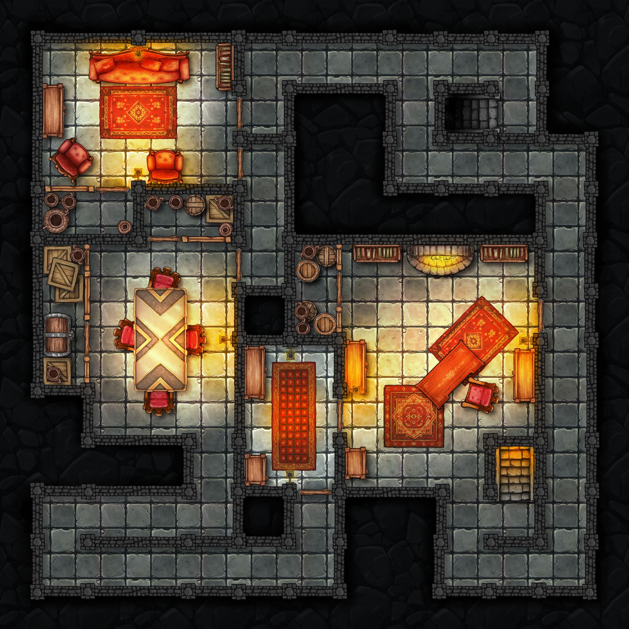 The Gauntlet - Level 1 | Inkarnate - Create Fantasy Maps Online