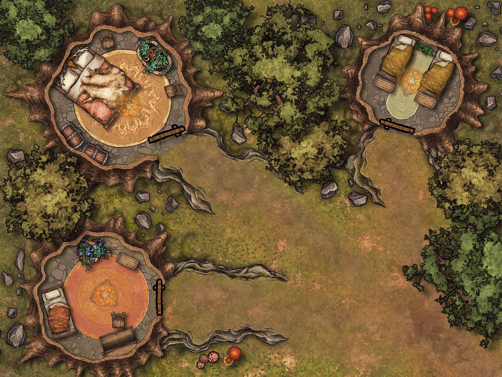 Inn the Trees | Inkarnate - Create Fantasy Maps Online