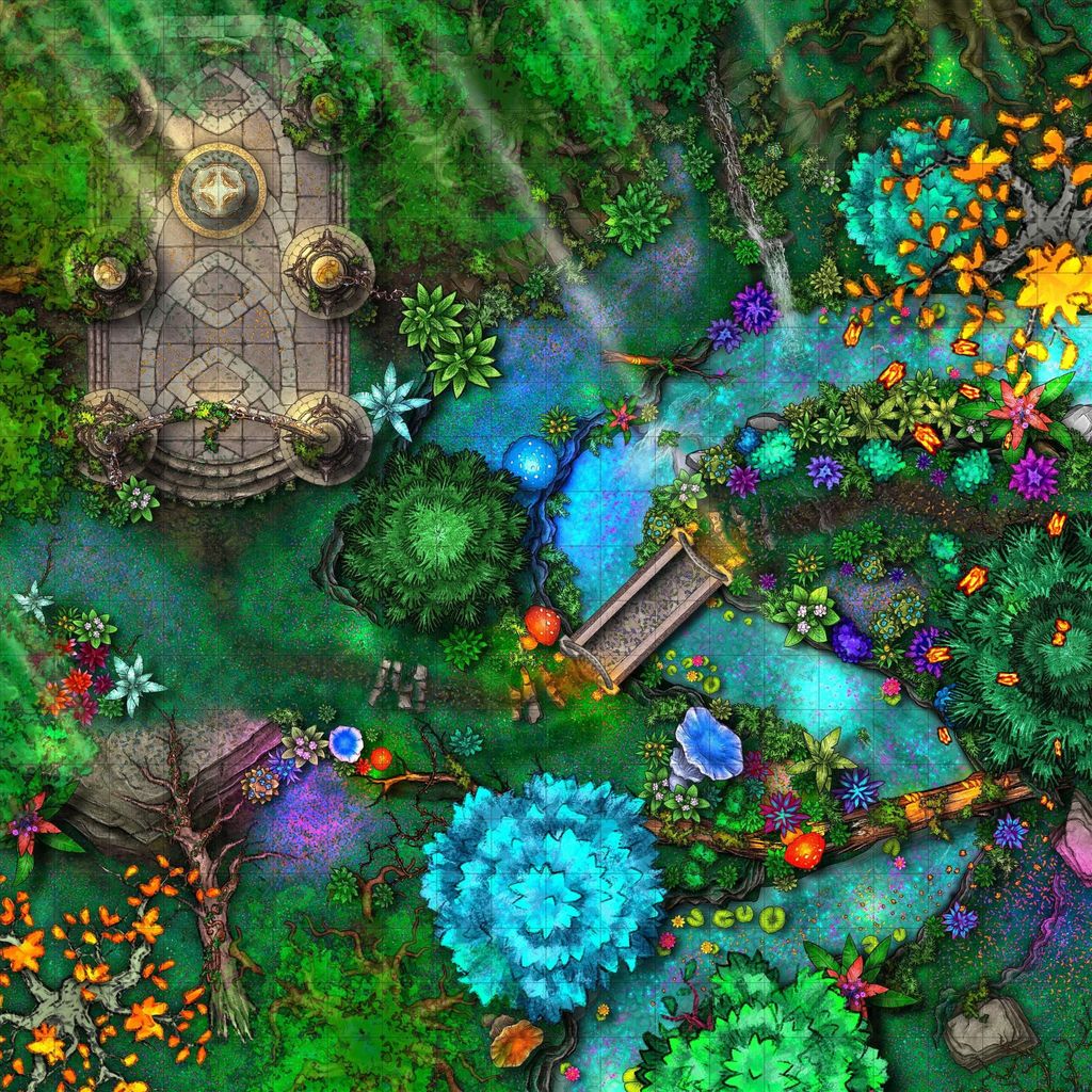Feywild Shrine | Inkarnate - Create Fantasy Maps Online