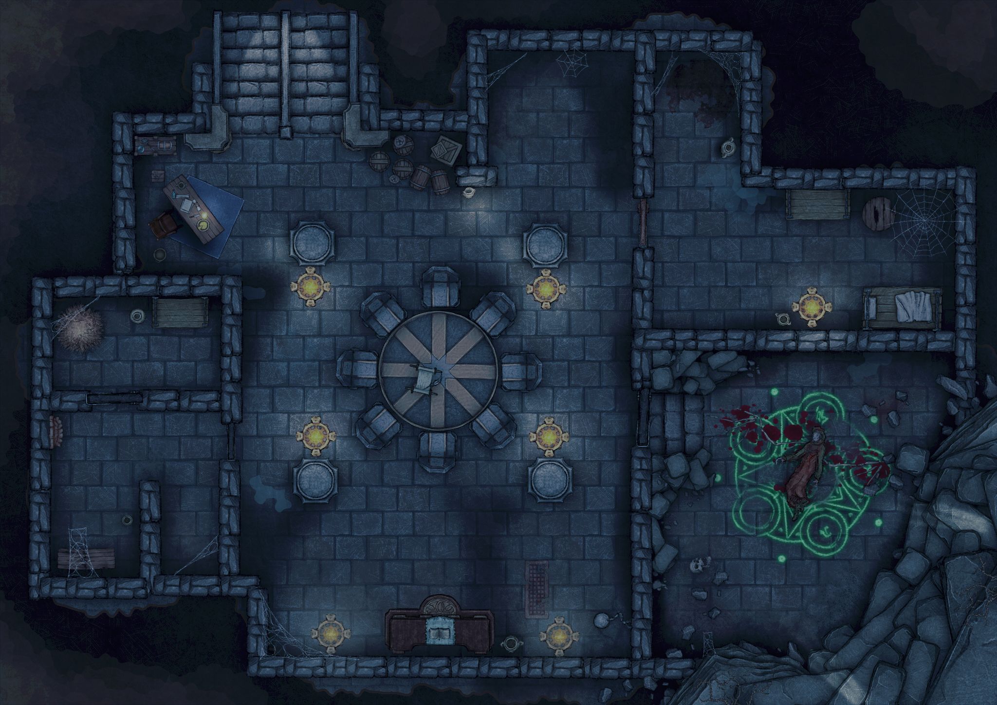 The Purwater Black Temple | Inkarnate - Create Fantasy Maps Online