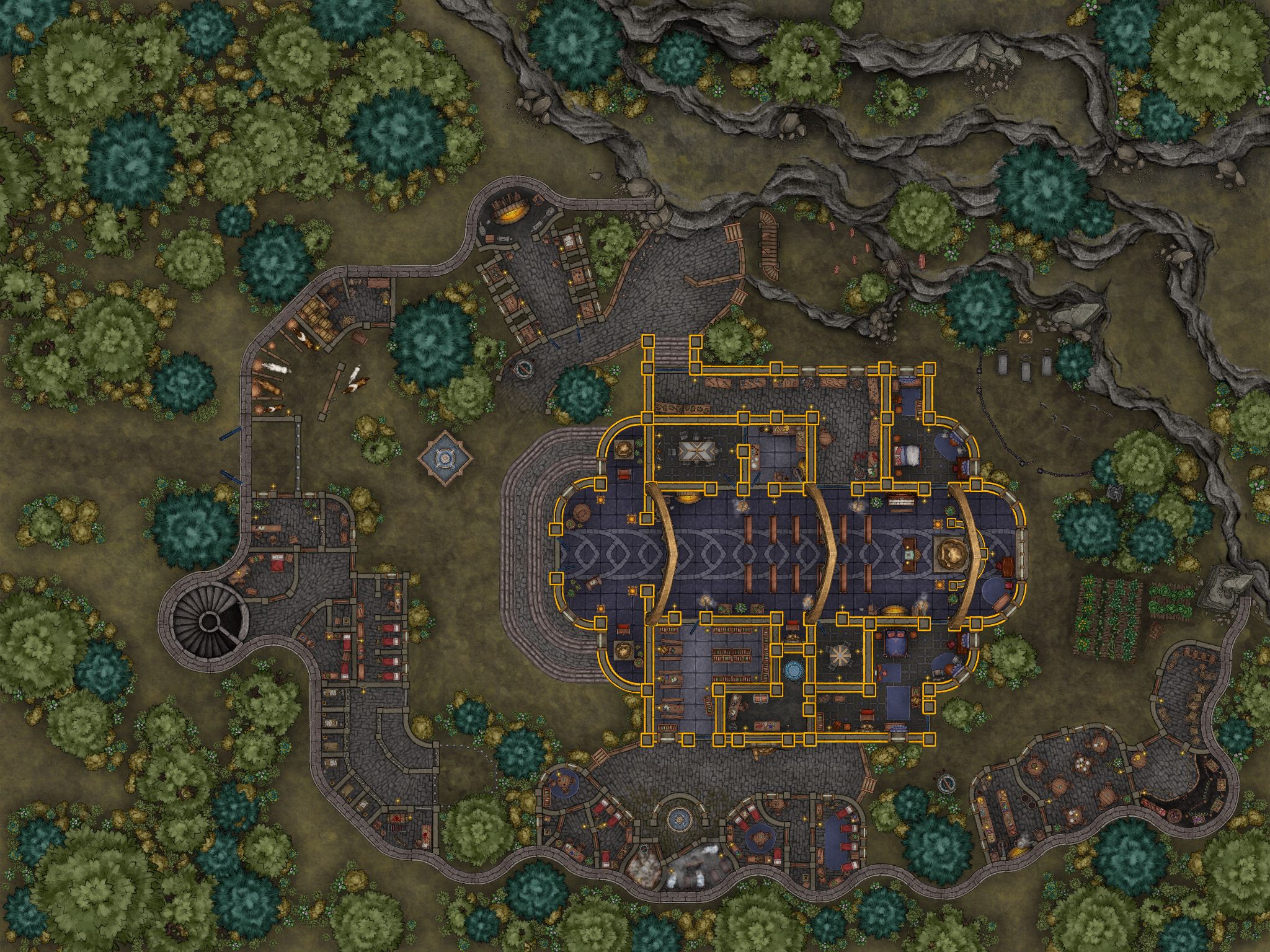 Temple of The Eye | Inkarnate - Create Fantasy Maps Online