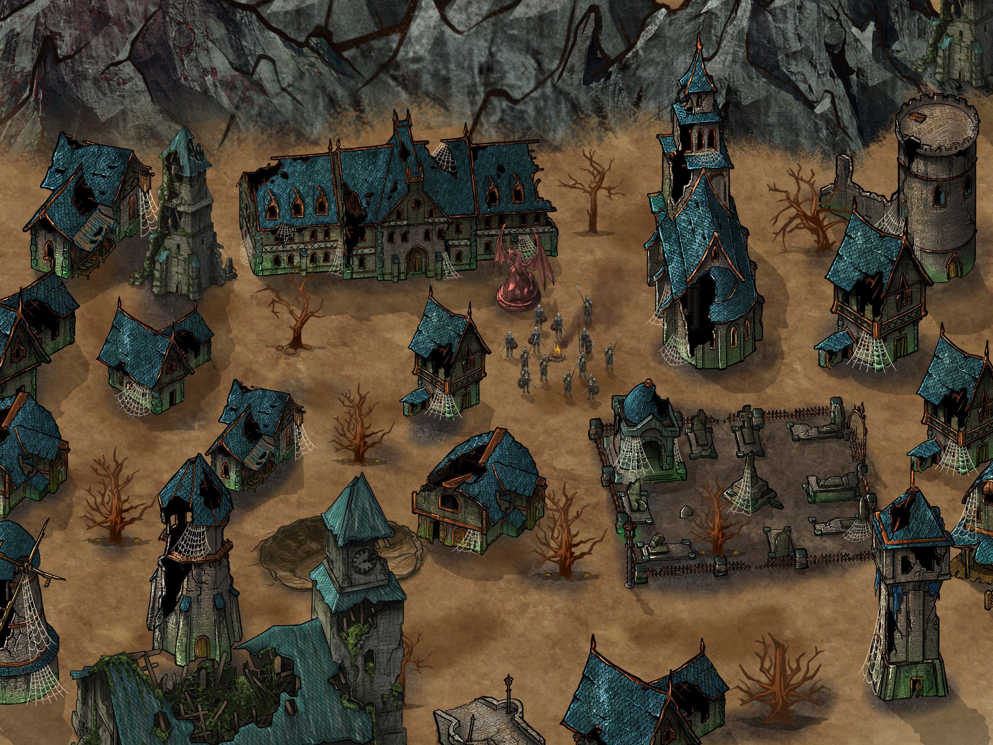 the dark town | Inkarnate - Create Fantasy Maps Online