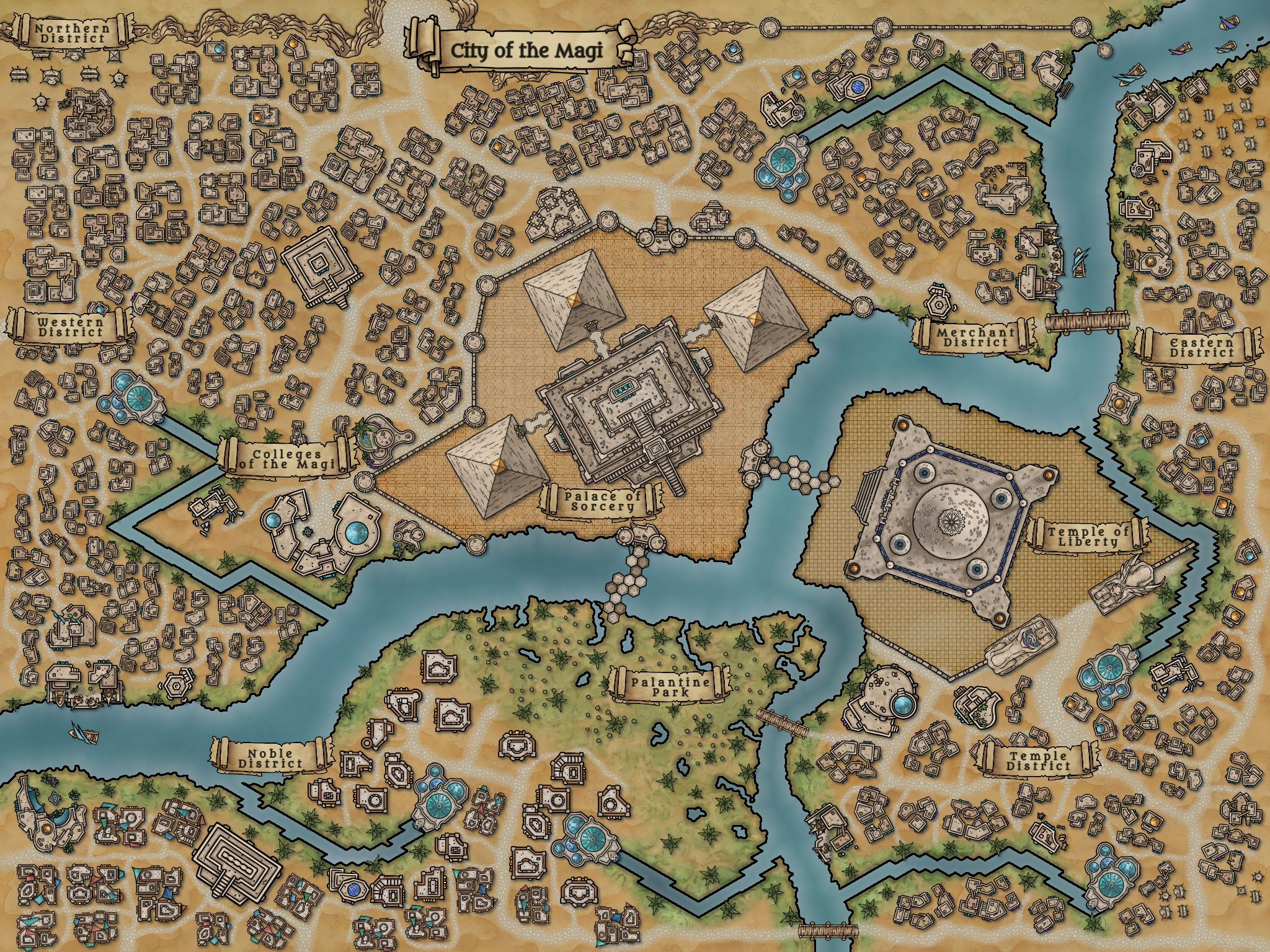 City of the Magi | Inkarnate - Create Fantasy Maps Online